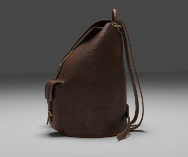 ArtStation - Leather Backpack | Game Assets