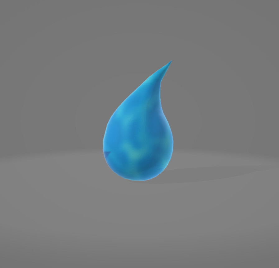 ArtStation - Moon Tear Drop with star and blue texture | Resources