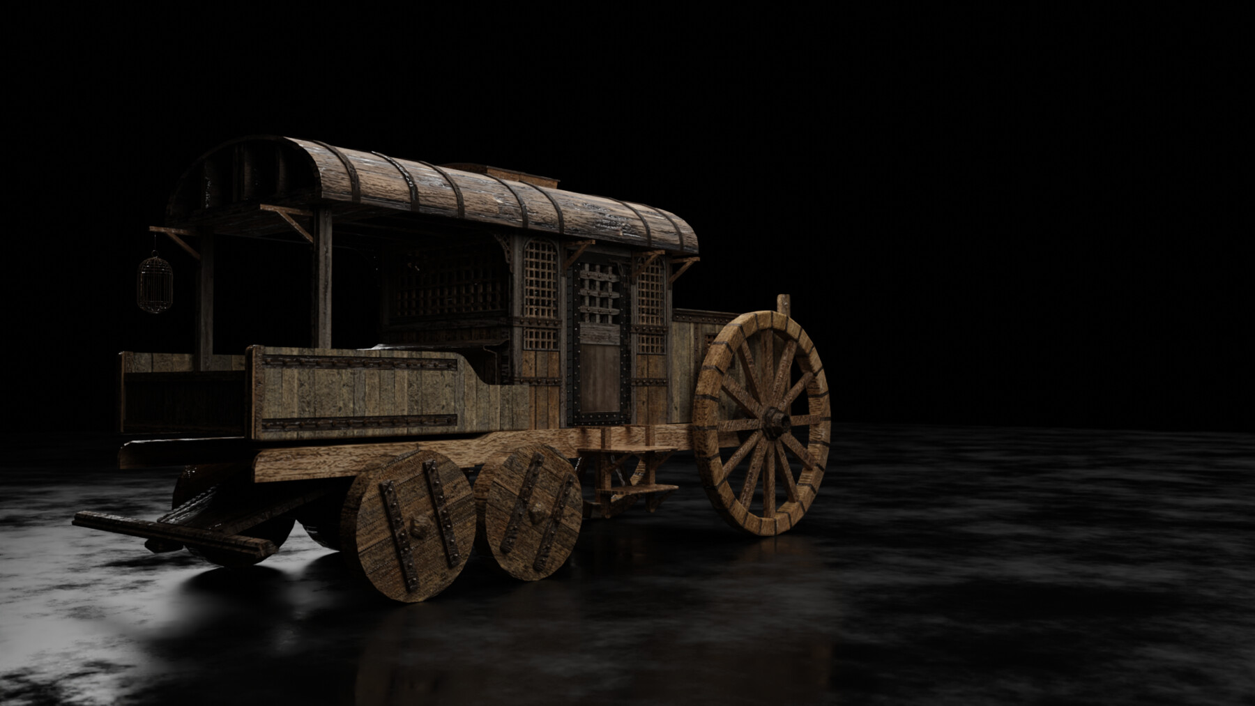 ArtStation - Medieval Prison Vehicle | Game Assets