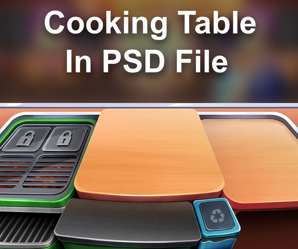 ArtStation - Restaurant Table for Cooking Games | Game Assets