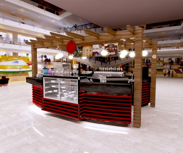 ArtStation - cafe display kiosk | Resources