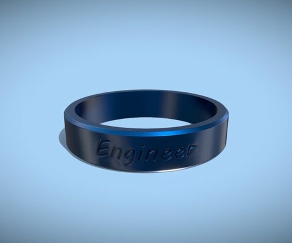 ArtStation - Engineer Ring Blue | Resources