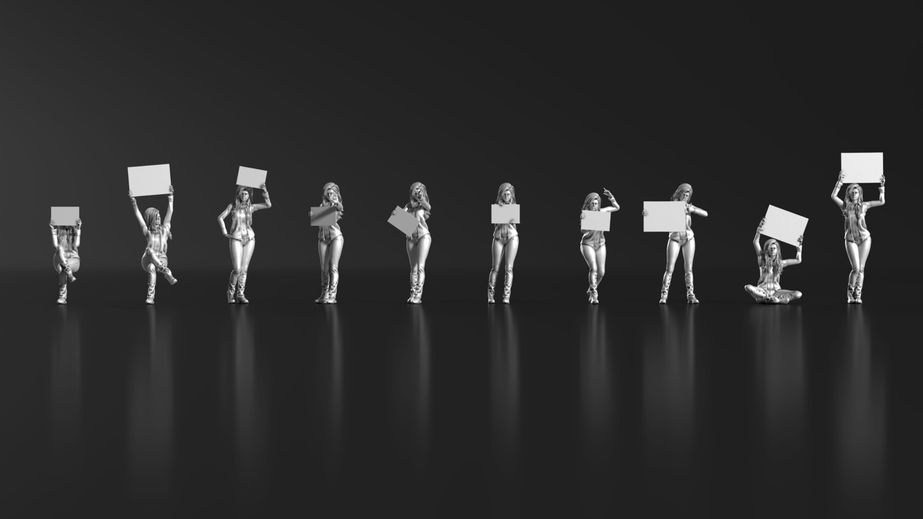 ArtStation - HD People 04 Sign Protest | Resources