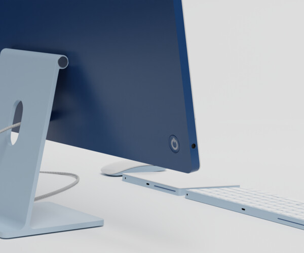 ArtStation - Apple imac 2021 with keyboard, mouse and trackpad all ...