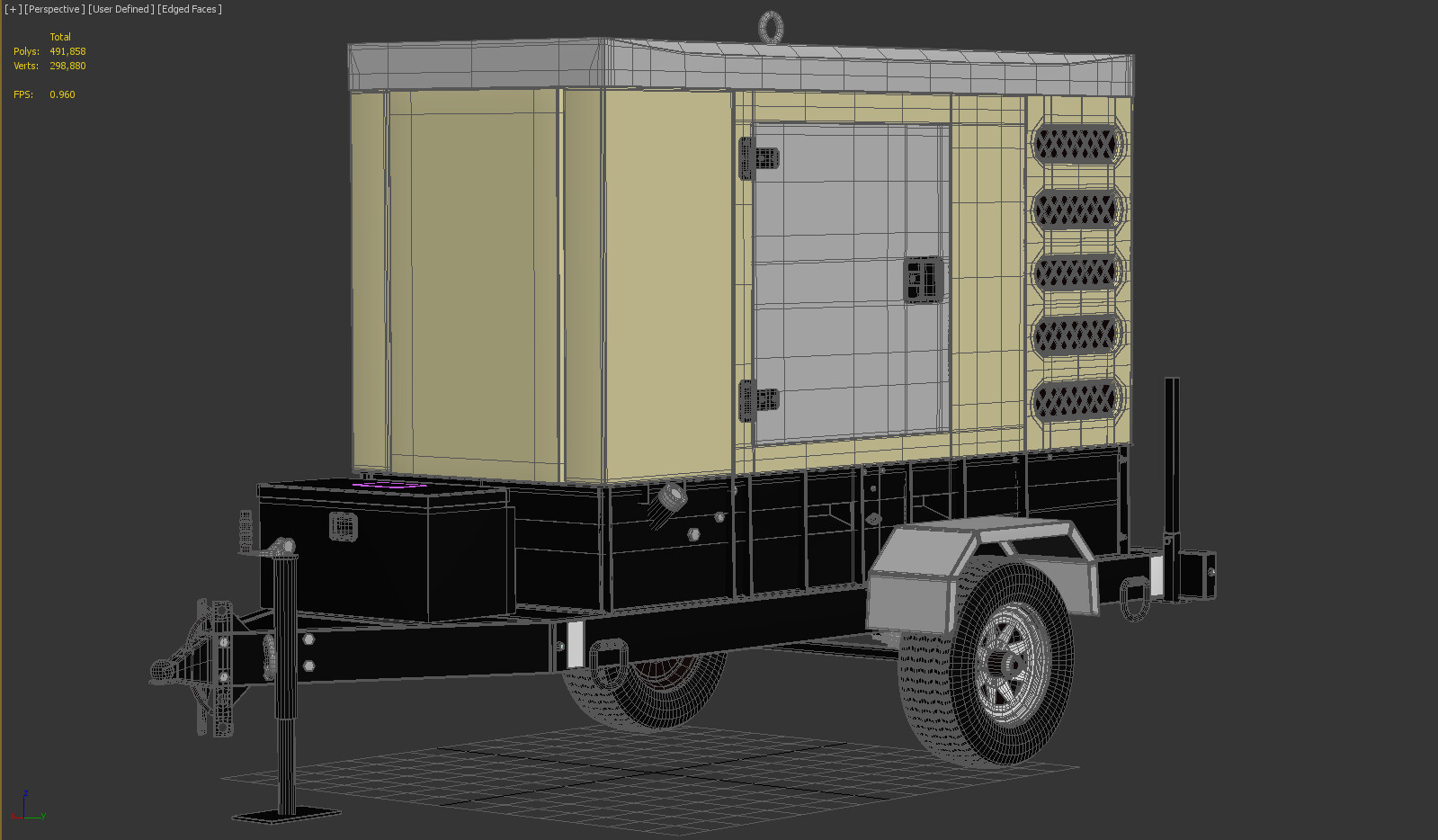 ArtStation - Kohler Industrial Diesel Generators Single White color 3d ...