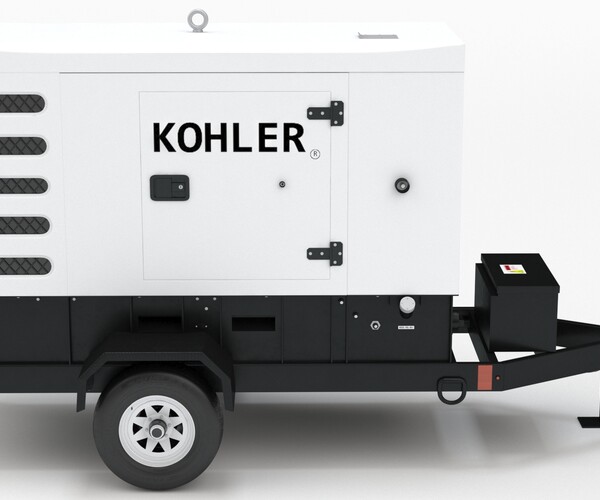 ArtStation - Kohler Industrial Diesel Generators Single White color 3d ...