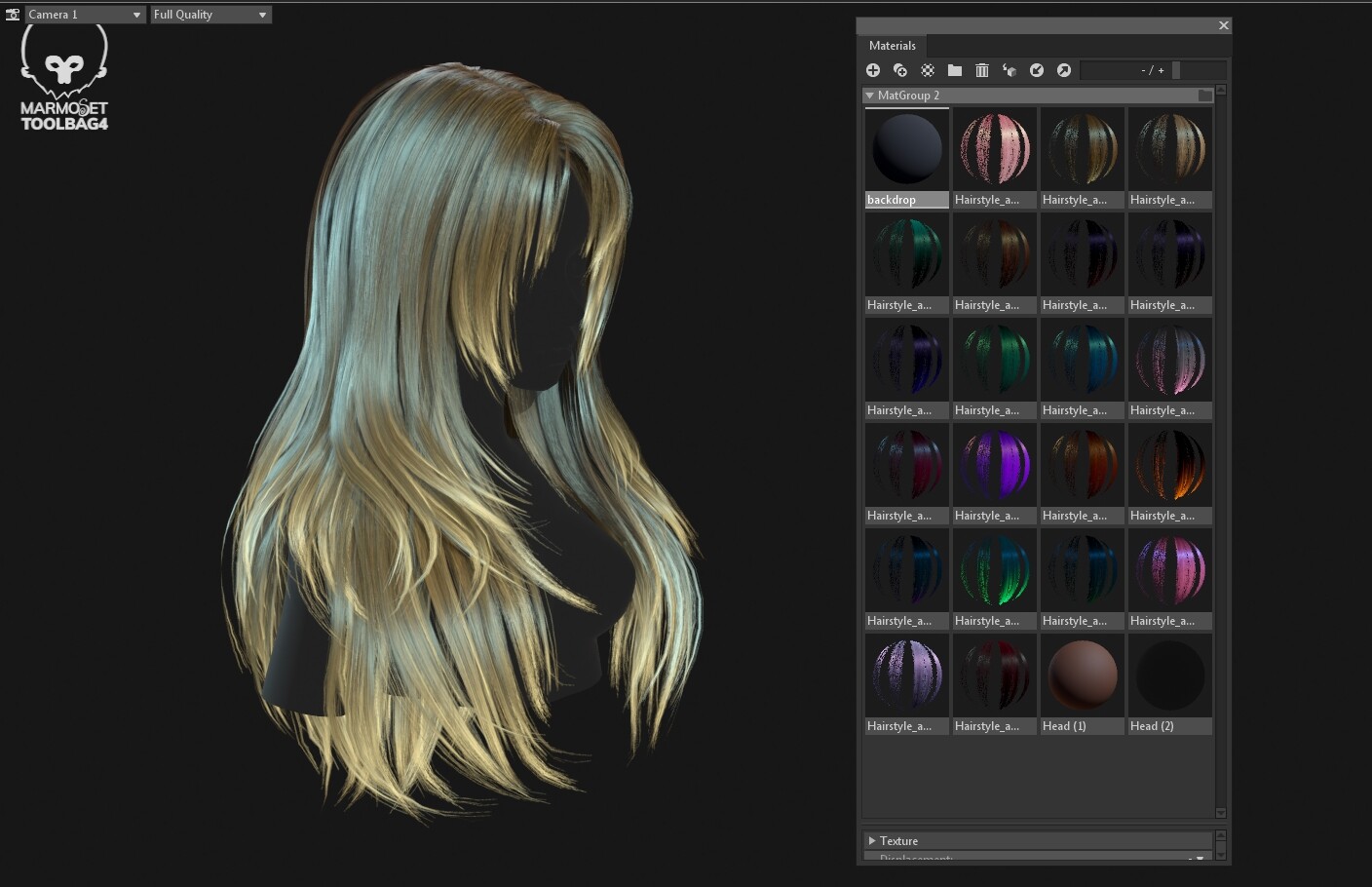 ArtStation - Game ready stylize long hairstyle | Game Assets