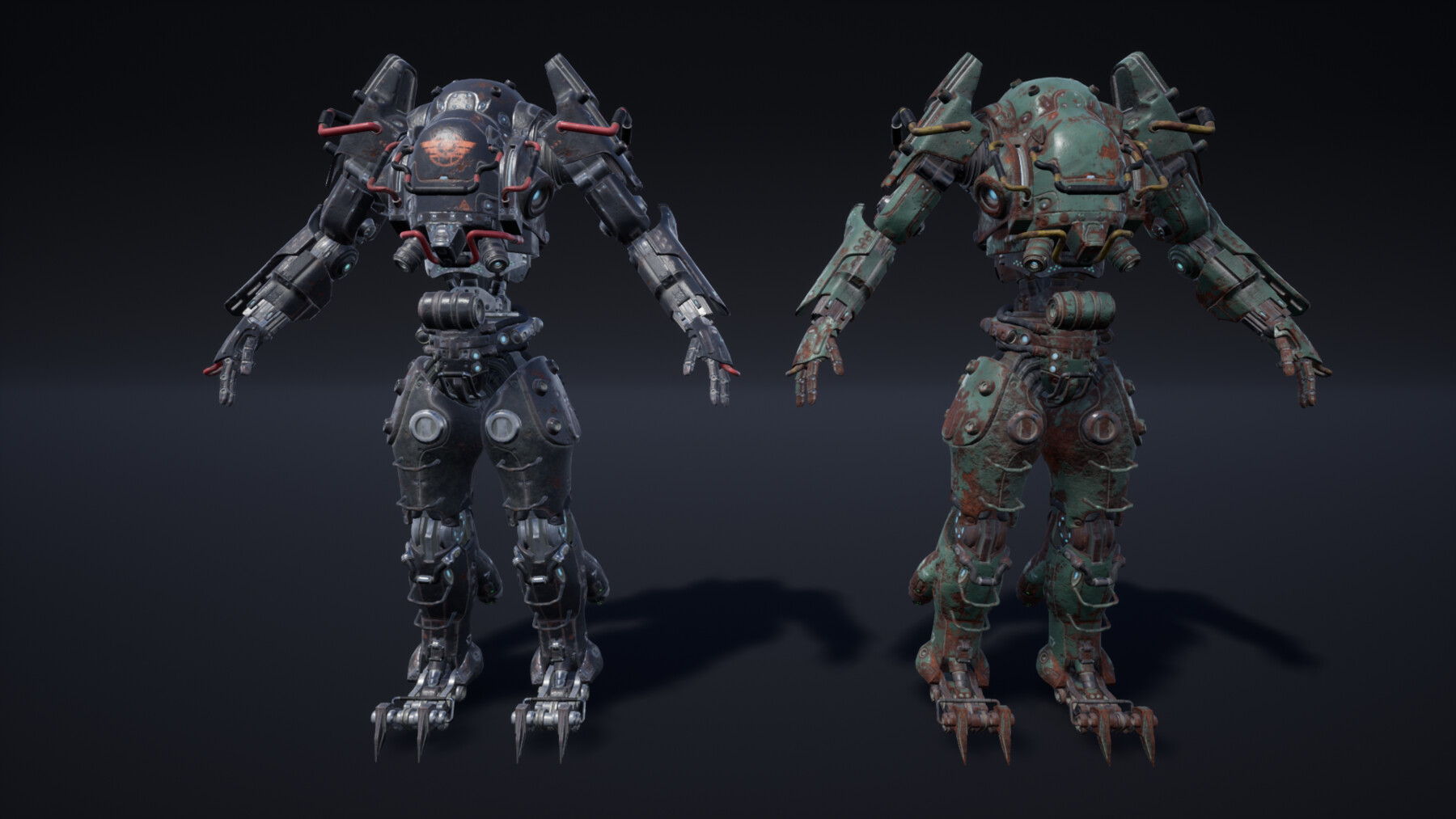 ArtStation - Dystopia Mech And Pilot | Game Assets