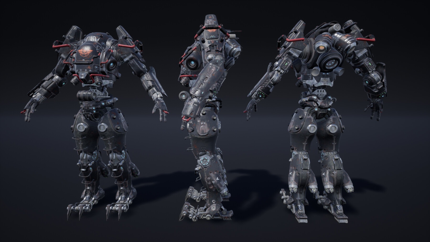 ArtStation - Dystopia Mech And Pilot | Game Assets