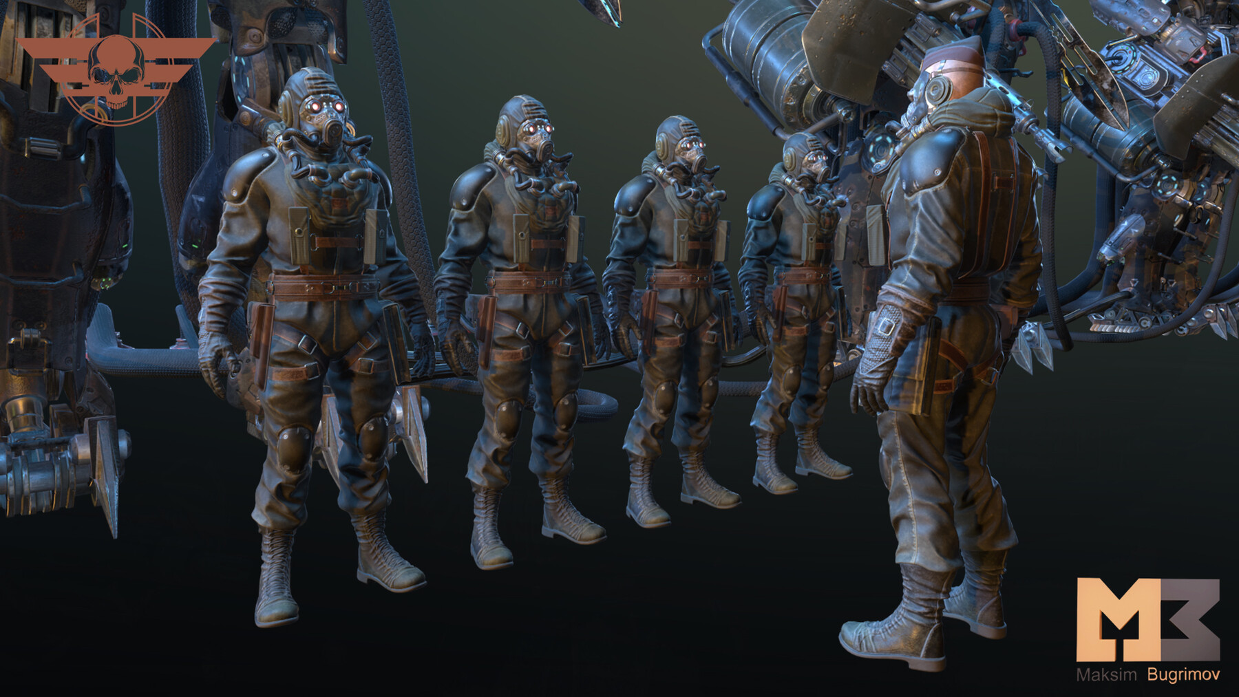 ArtStation - Dystopia Mech And Pilot | Game Assets