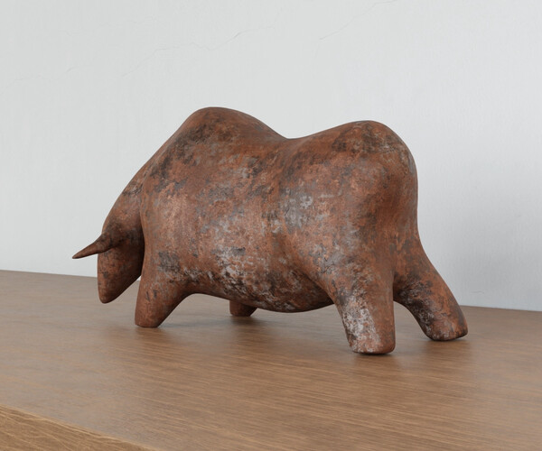 ArtStation - Bull Figure Metal Rust | Resources