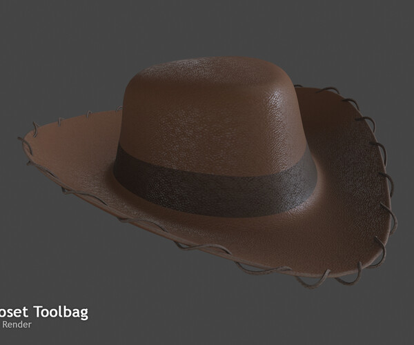 ArtStation - HATS.002 Cowboy Hat | Game Assets