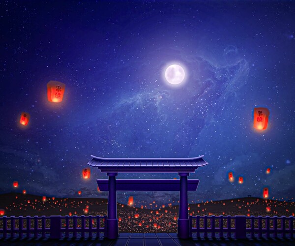 ArtStation - Lantern release night | Artworks