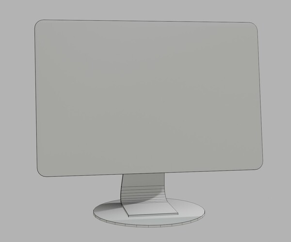 ArtStation - Computer Monitor - Low Poly - Game Ready - PBR | Game Assets