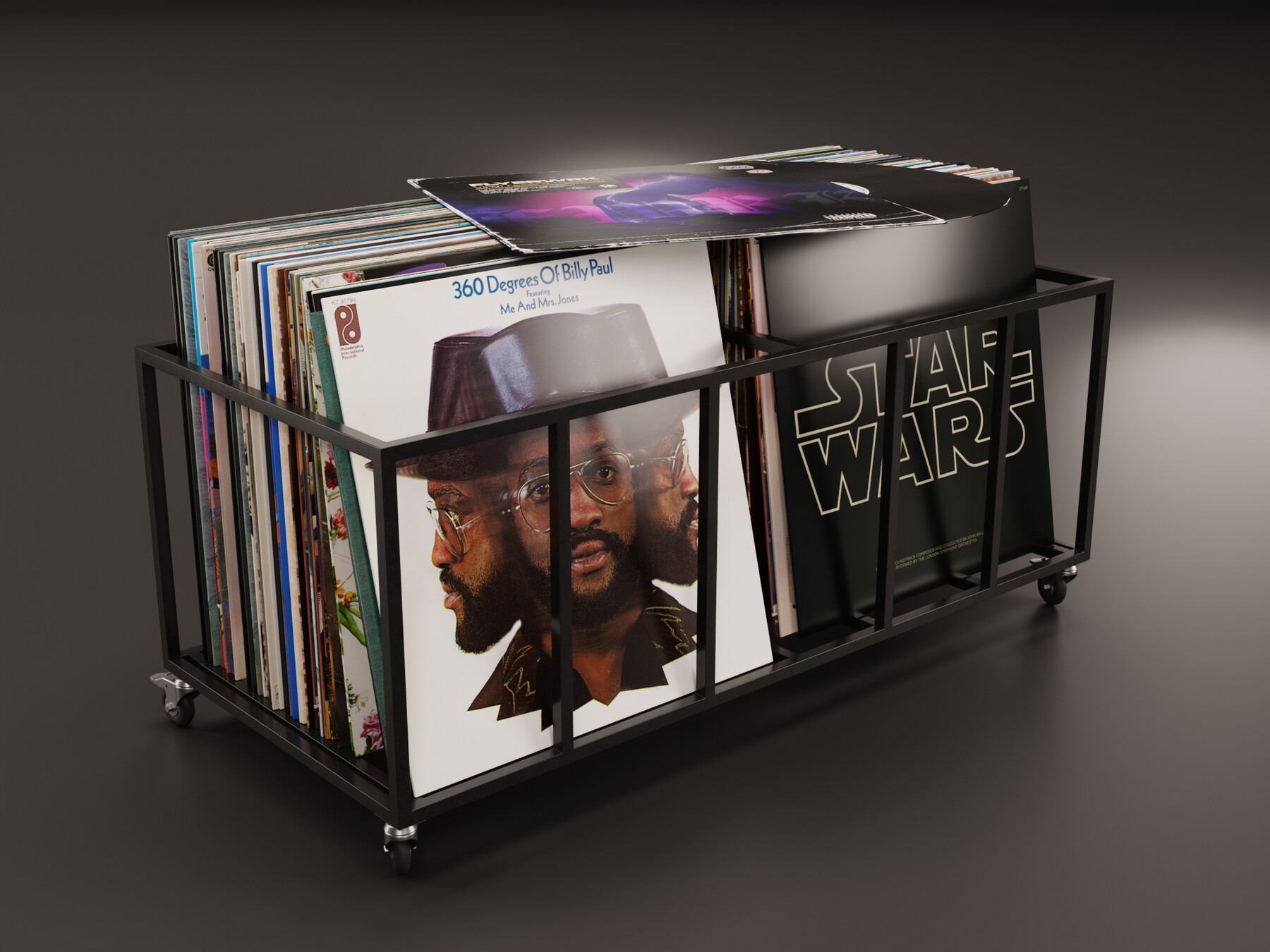 ArtStation - Vinyl Storage No30 with 5 Color Variations | Resources
