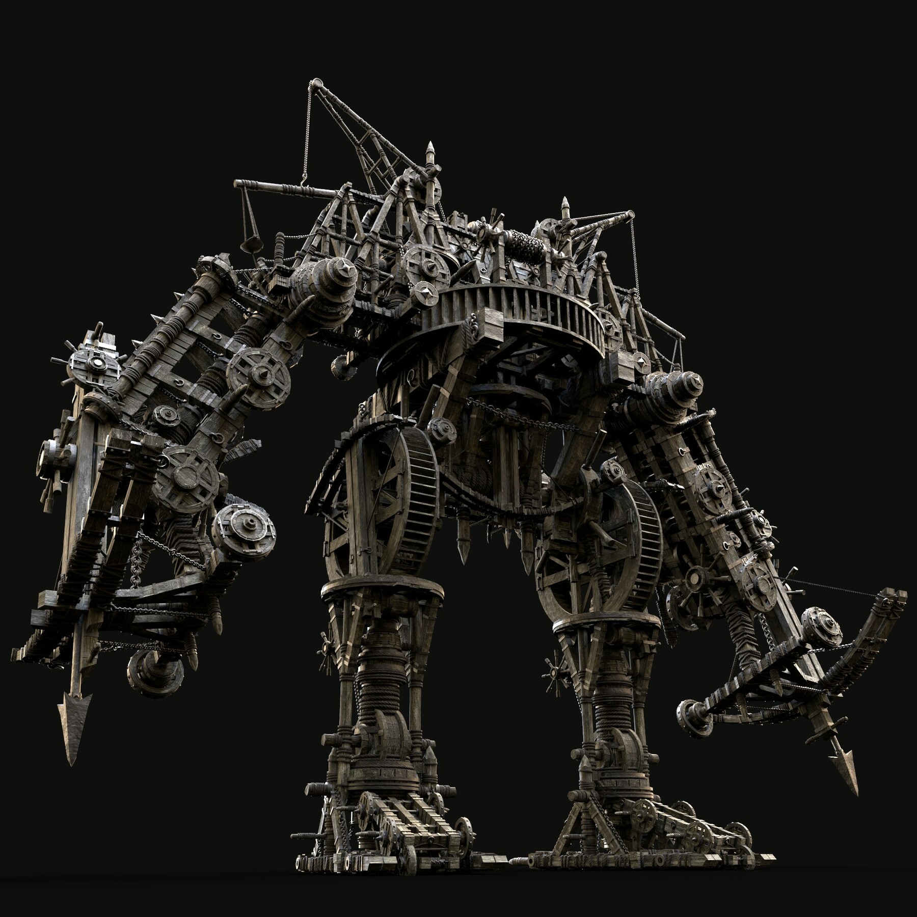 ArtStation - MECH GIANT ROBOT SIEGE WAR MACHINE MEDIEVAL MECHA ...