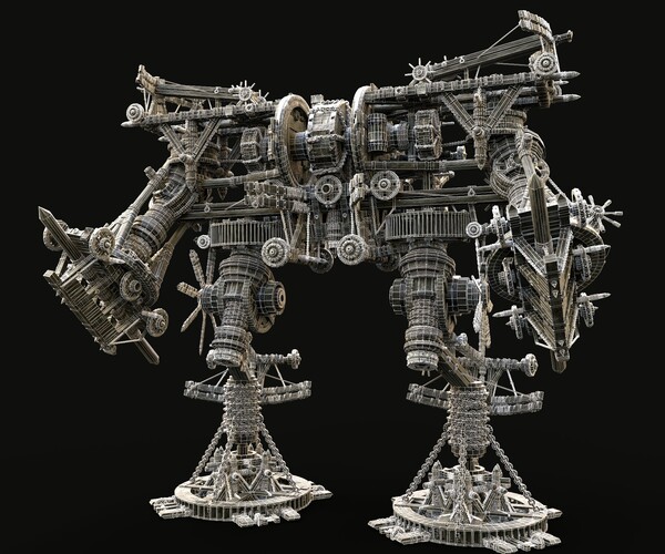 ArtStation - MECH GIANT ROBOT SIEGE WAR MACHINE MEDIEVAL MECHA ...