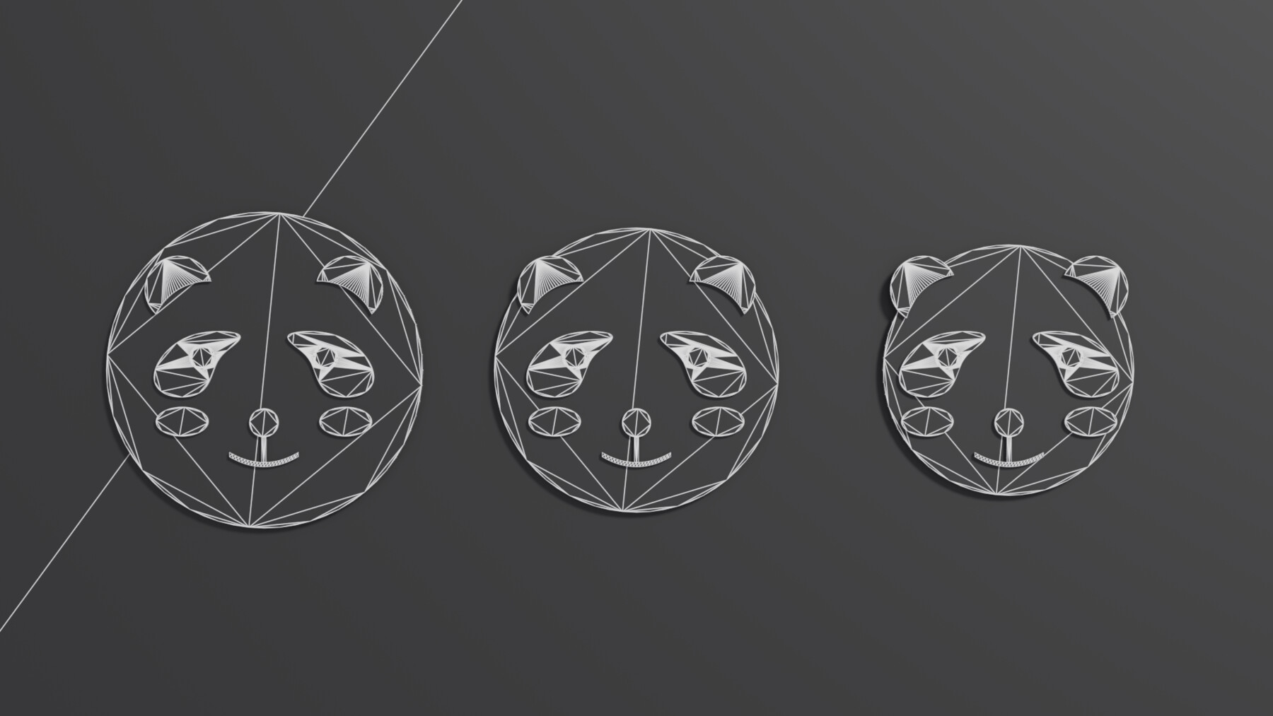 ArtStation - Cartoon Cute Panda Head 3D model | Resources