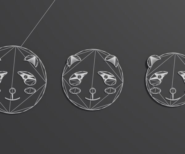 ArtStation - Cartoon Cute Panda Head 3D model | Resources