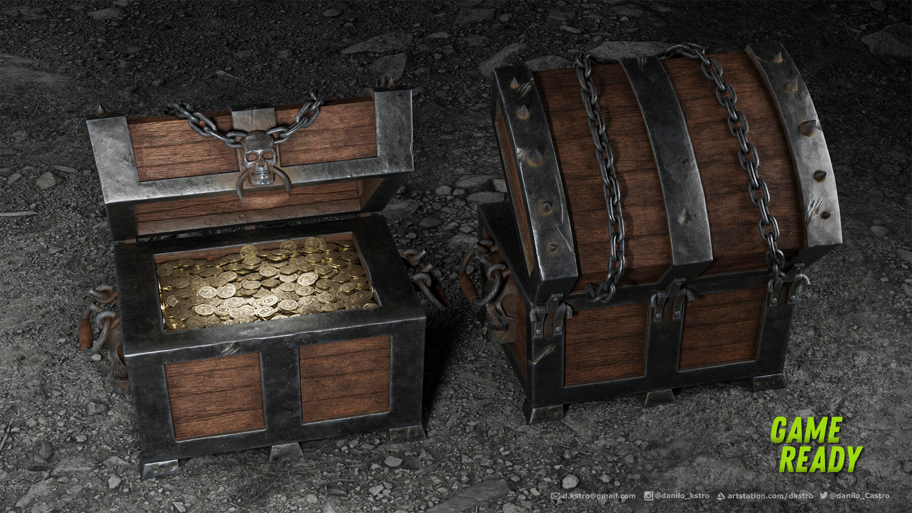 ArtStation - Treasure Chest | LOWPOLY | 4k Textures | Game Assets