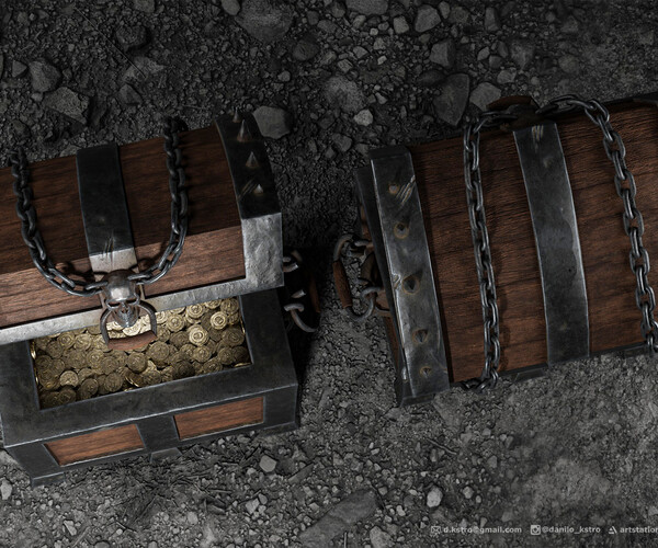 ArtStation - Treasure Chest | LOWPOLY | 4k Textures | Game Assets
