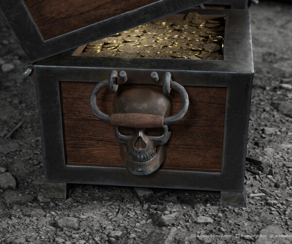 ArtStation - Treasure Chest | LOWPOLY | 4k Textures | Game Assets
