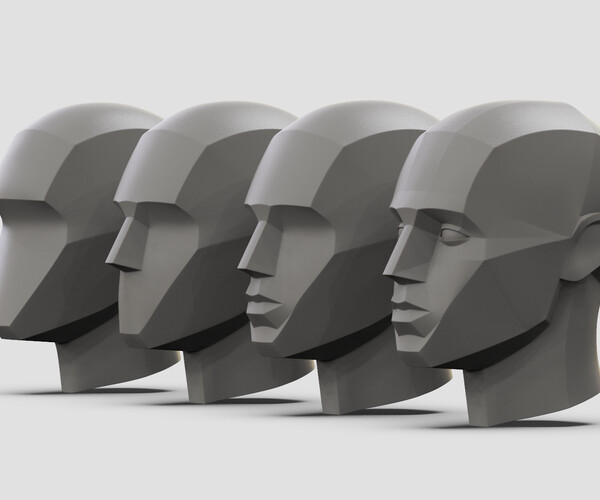 ArtStation - Basic Head Structure Building Blocks | Resources