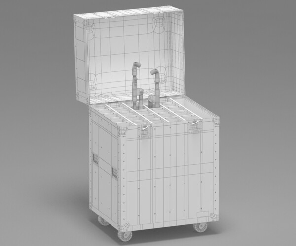 ArtStation - Flight Cases With Device Big 02 3d Model | Resources