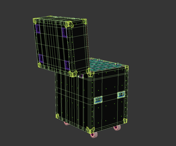 ArtStation - Flight Cases With Device Big 02 3d Model | Resources