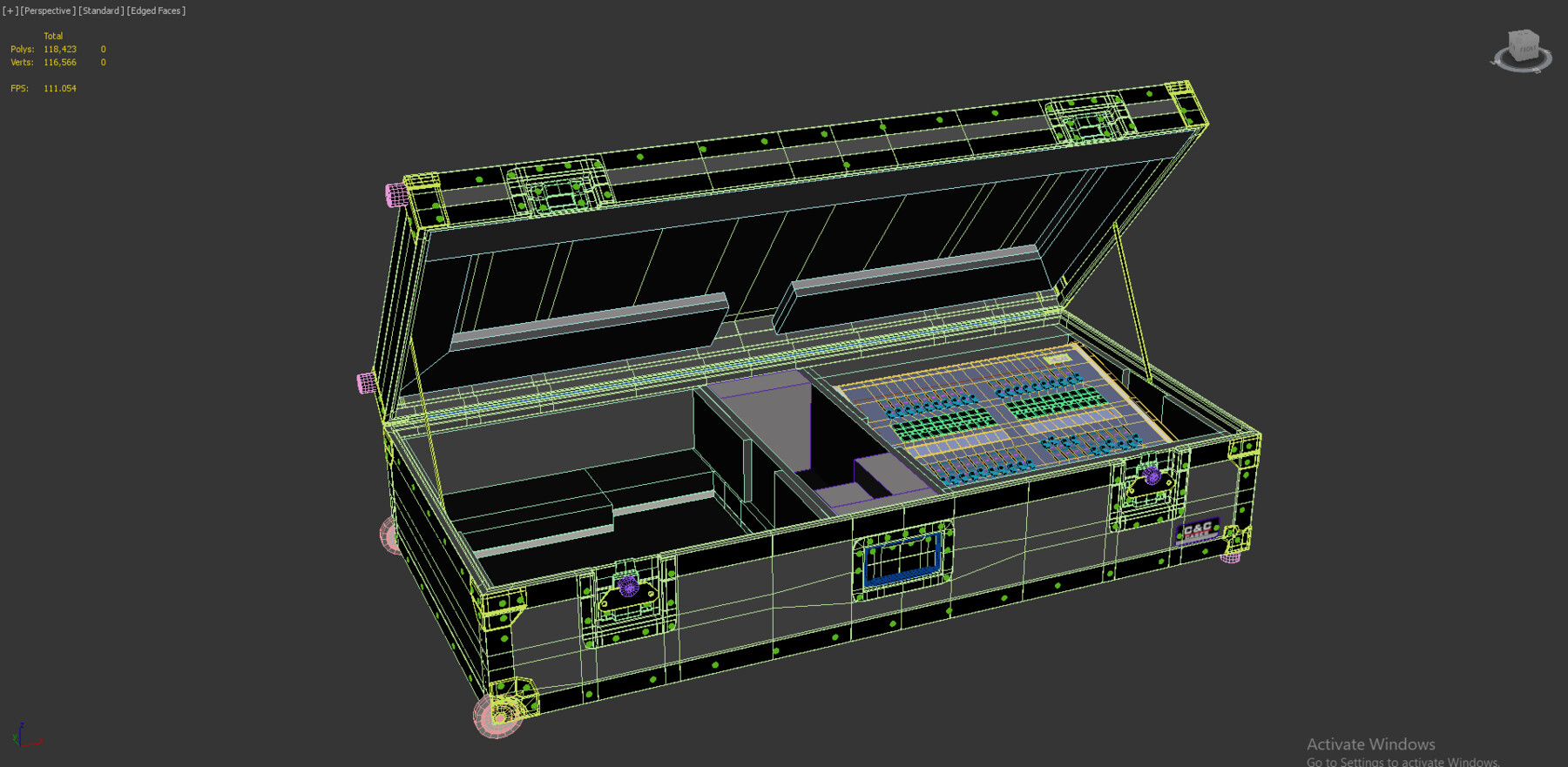 ArtStation - Flight Cases With Device Small 01 3d Model | Resources