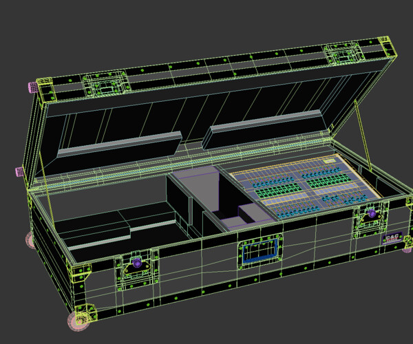 ArtStation - Flight Cases With Device Small 01 3d Model | Resources