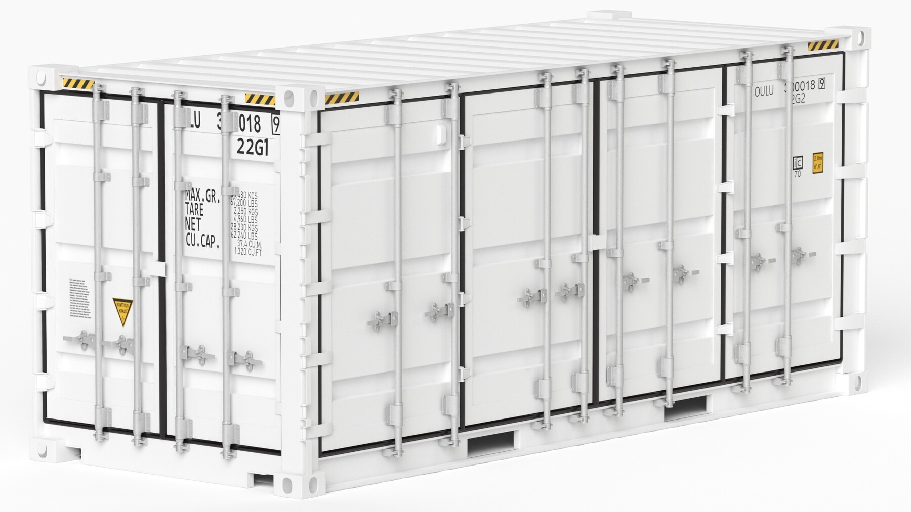 ArtStation - 20 ft Military Container UN 3d Model | Resources