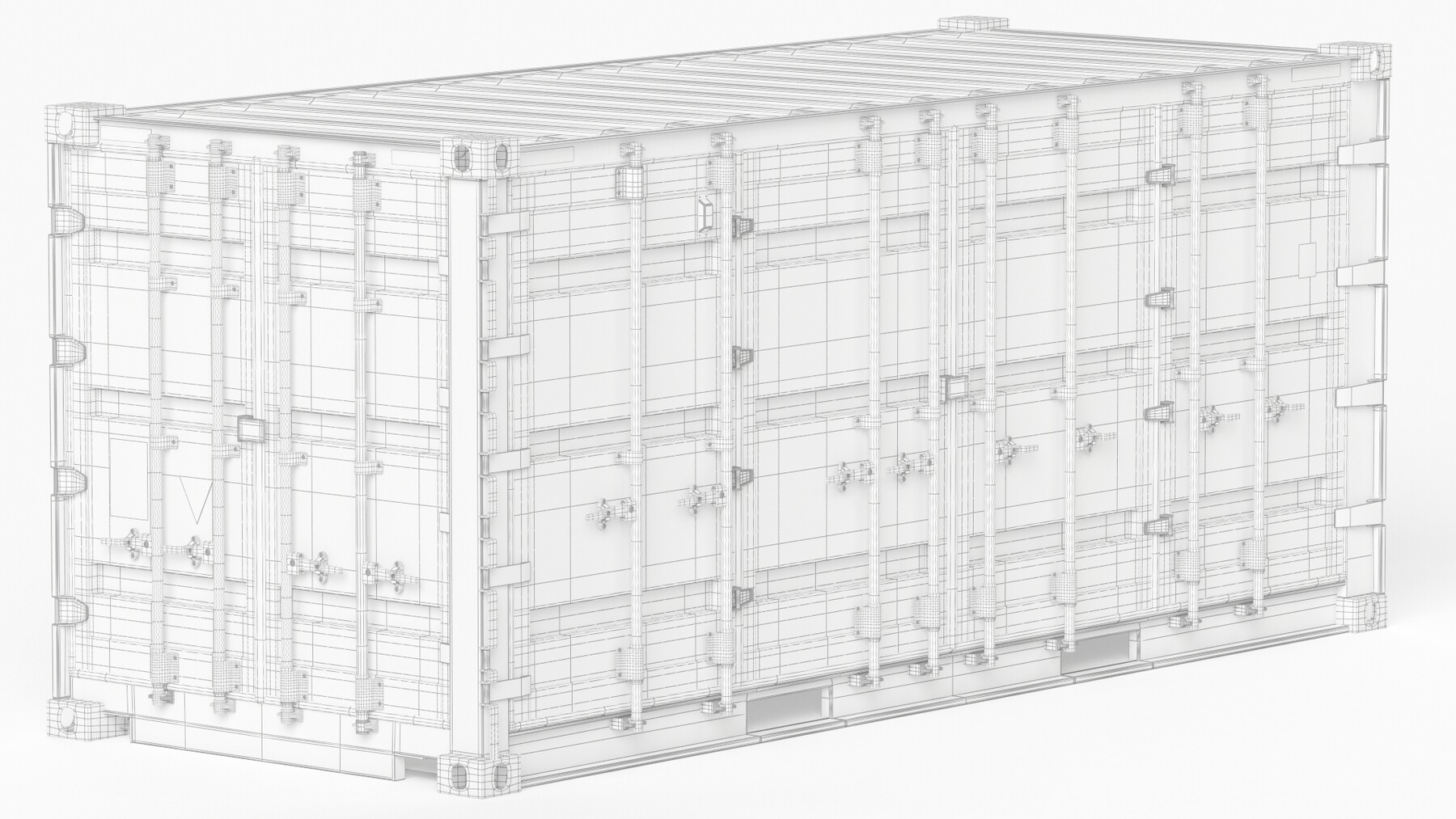 ArtStation - 20 ft Military Container UN 3d Model | Resources