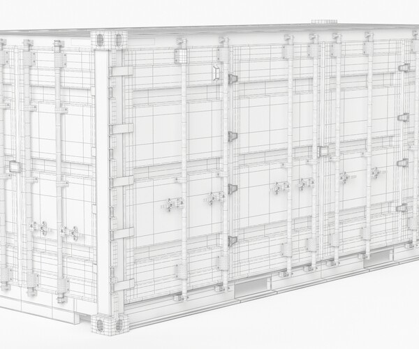 ArtStation - 20 ft Military Container UN 3d Model | Resources