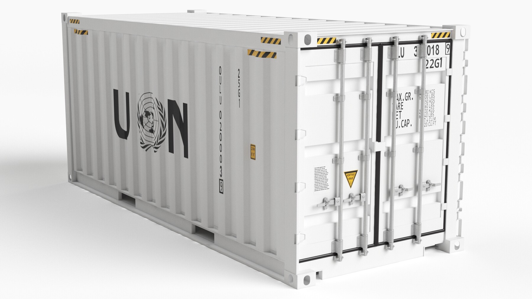 ArtStation - 20 ft Military Container UN 3d Model | Resources