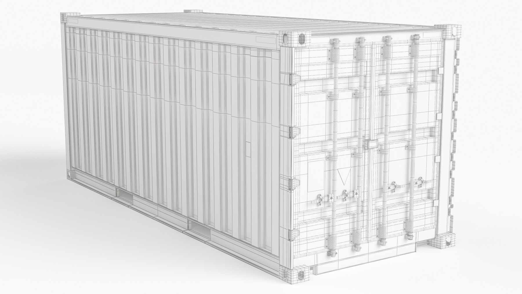 ArtStation - 20 ft Military Container UN 3d Model | Resources