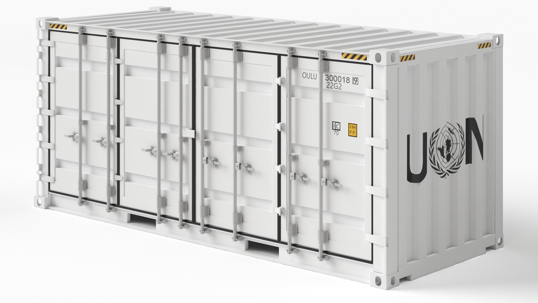 ArtStation - 20 ft Military Container UN 3d Model | Resources