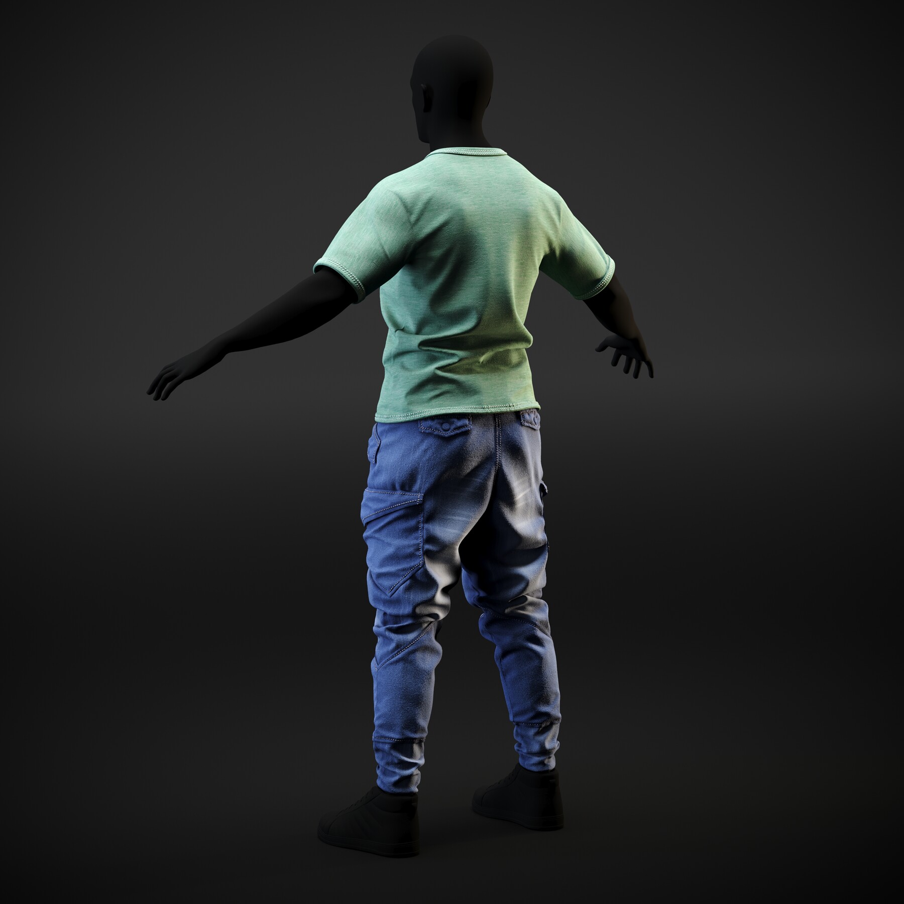 ArtStation - Men Clothes High Poly Clean Retopology 3D model | Game Assets