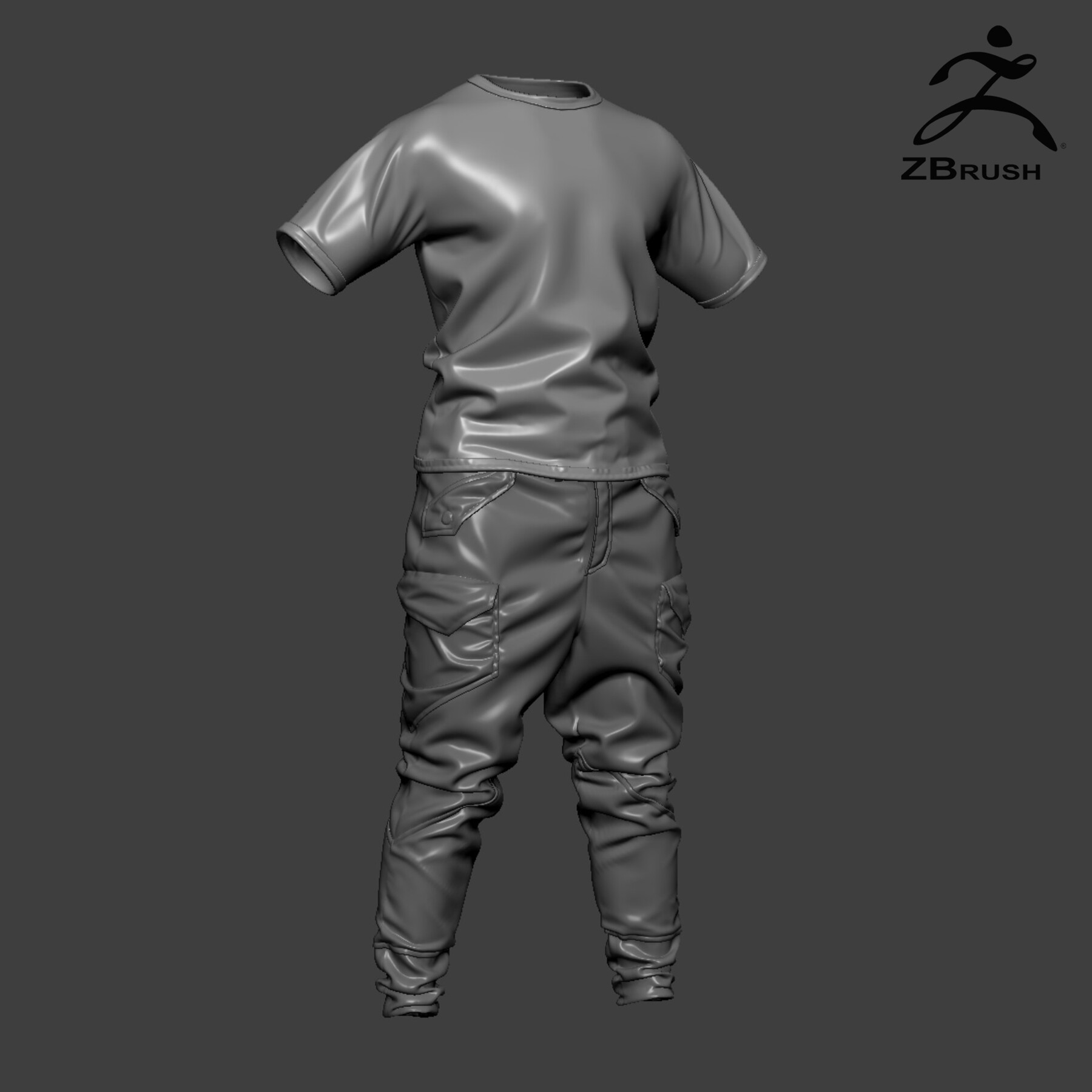 ArtStation - Men Clothes High Poly Clean Retopology 3D model | Game Assets