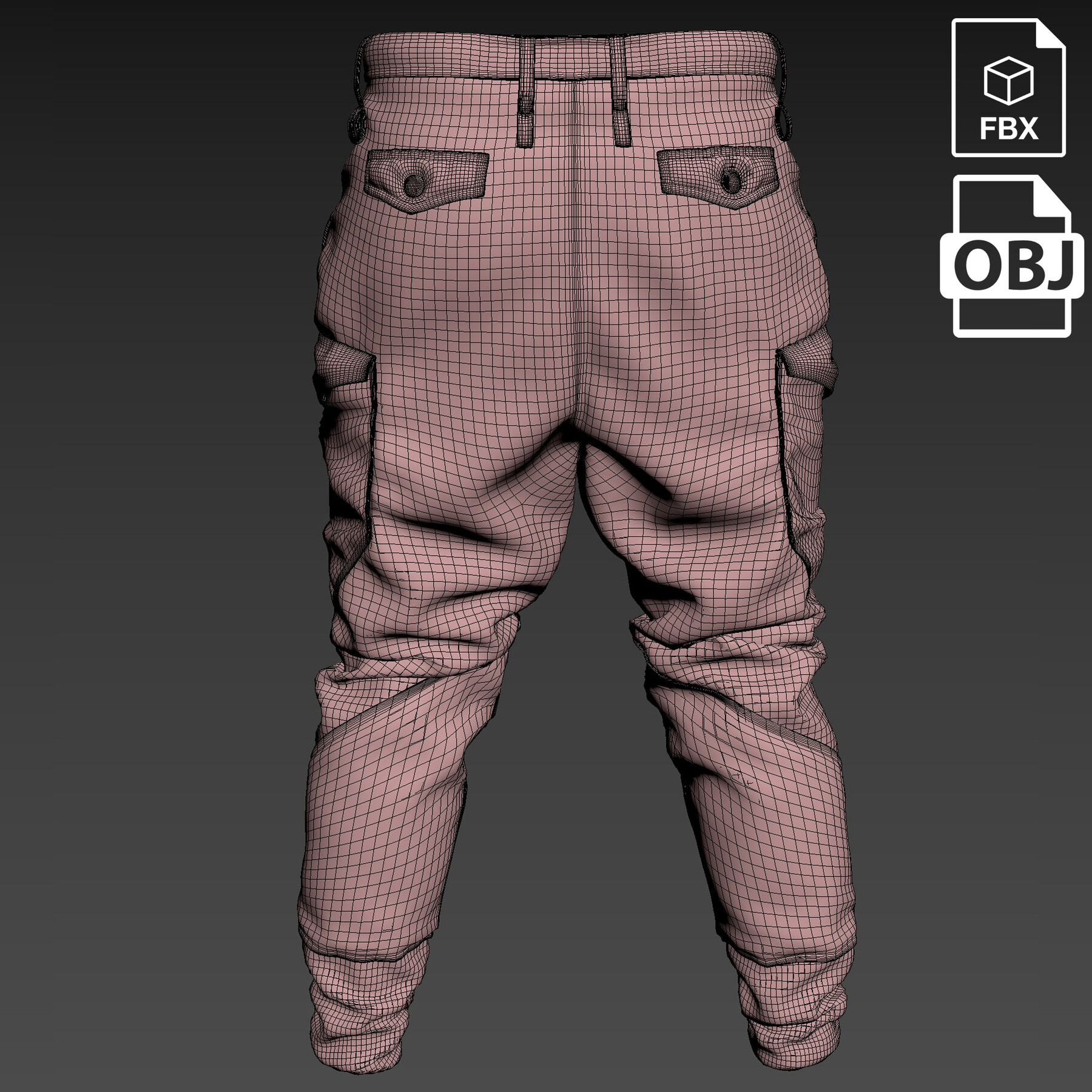 ArtStation - Men Clothes High Poly Clean Retopology 3D model | Game Assets
