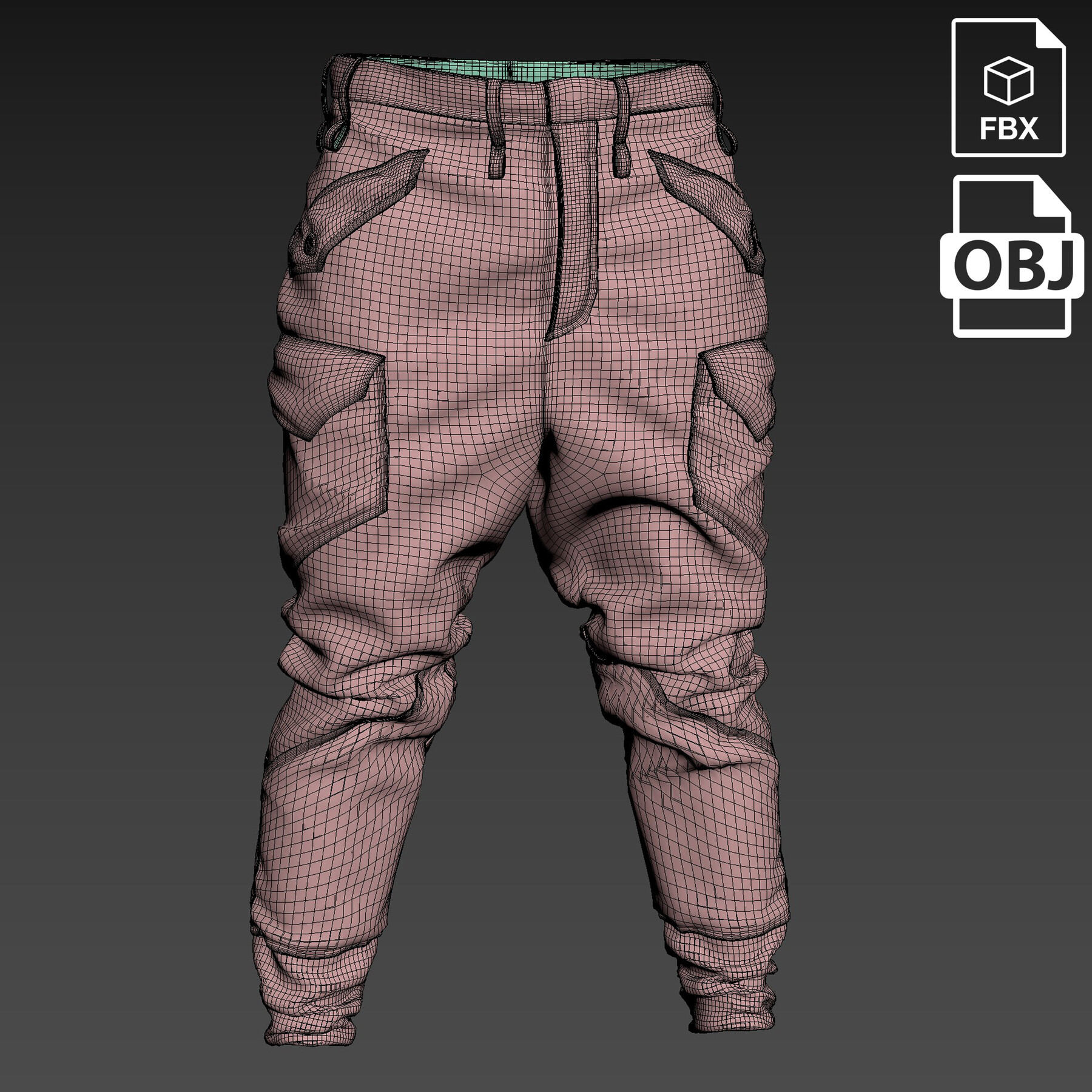 ArtStation - Men Clothes High Poly Clean Retopology 3D model | Game Assets