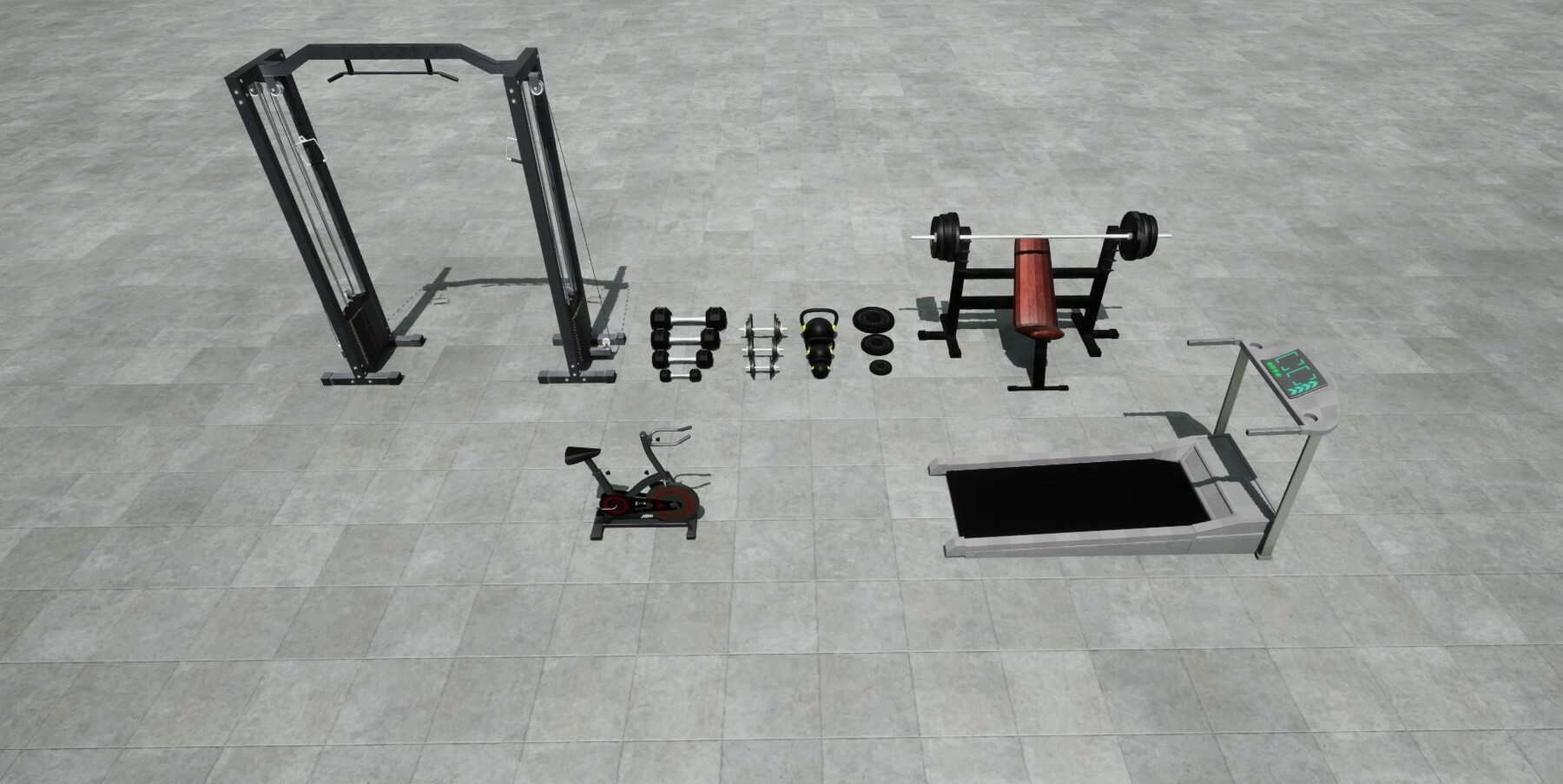 ArtStation - Gym Props Pack | Game Assets