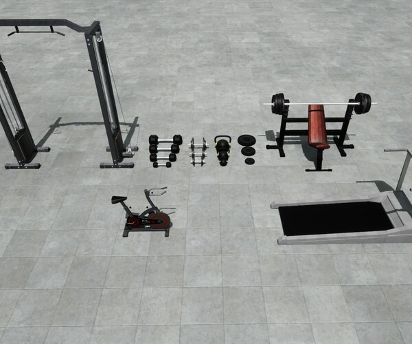 ArtStation - Gym Props Pack | Game Assets