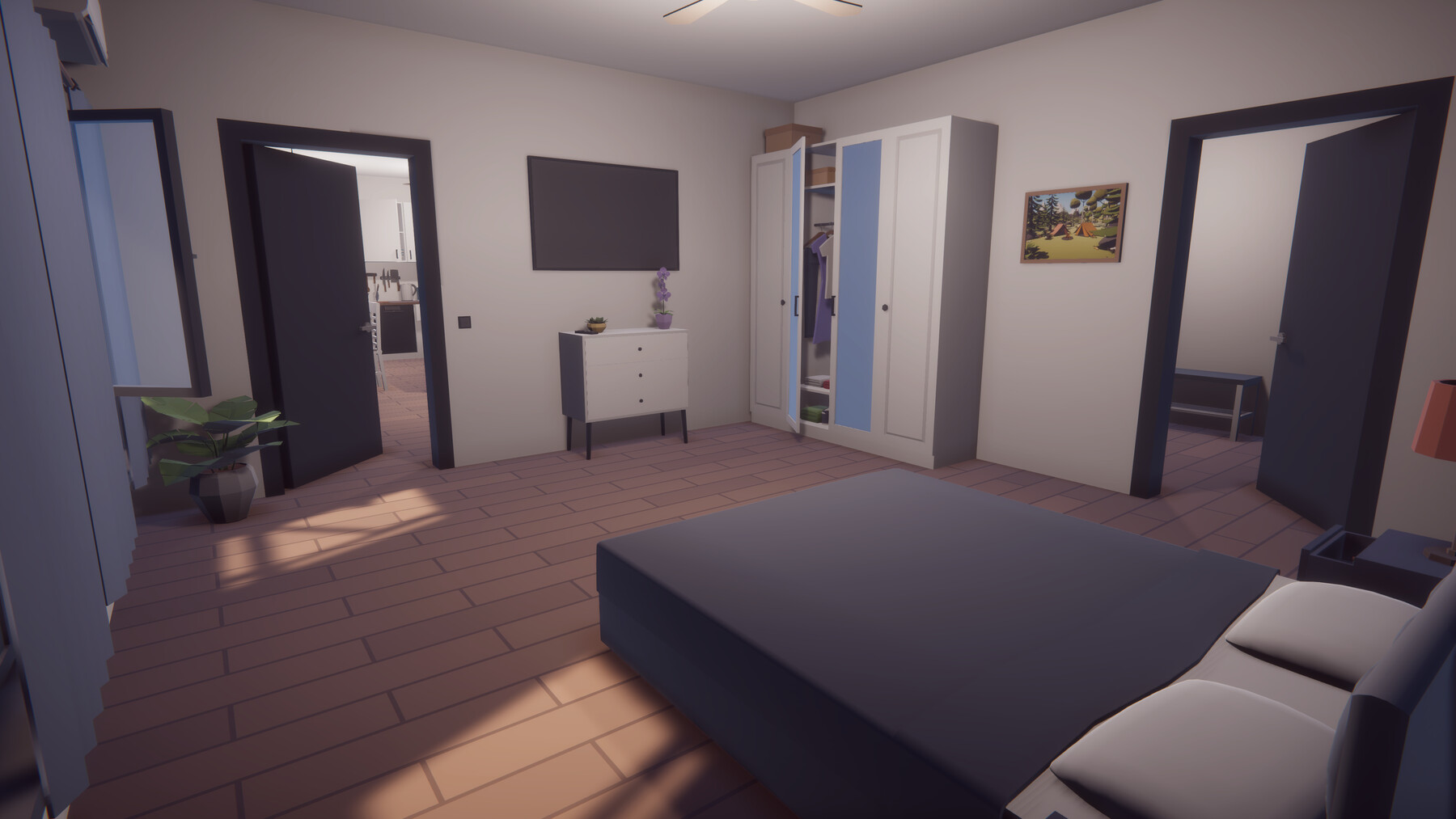 ArtStation - Low Poly House Interior and Exterior - Asset for Unity 3D ...