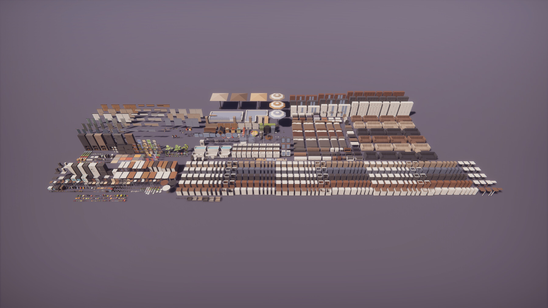 ArtStation - Low Poly House Interior and Exterior - Asset for Unity 3D ...