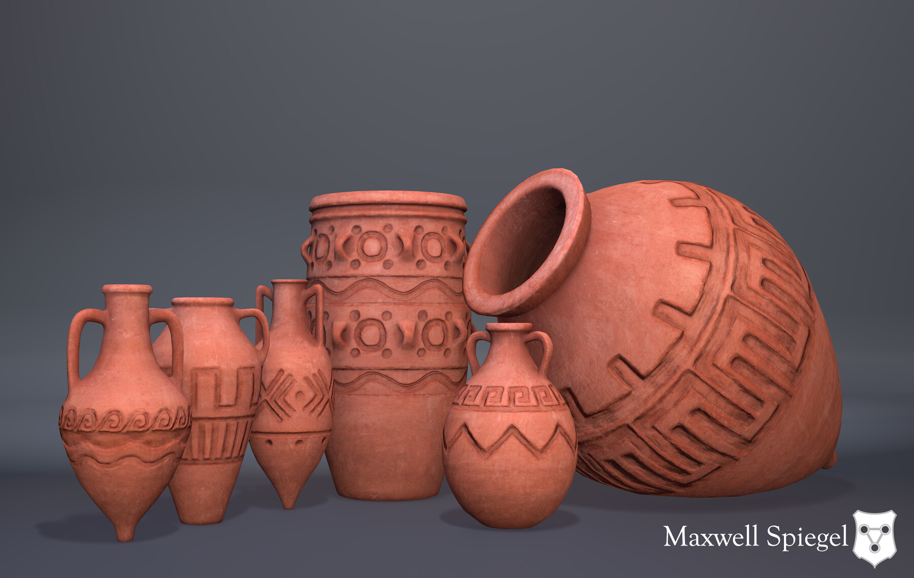 ArtStation - Pottery B Bundle | Game Assets