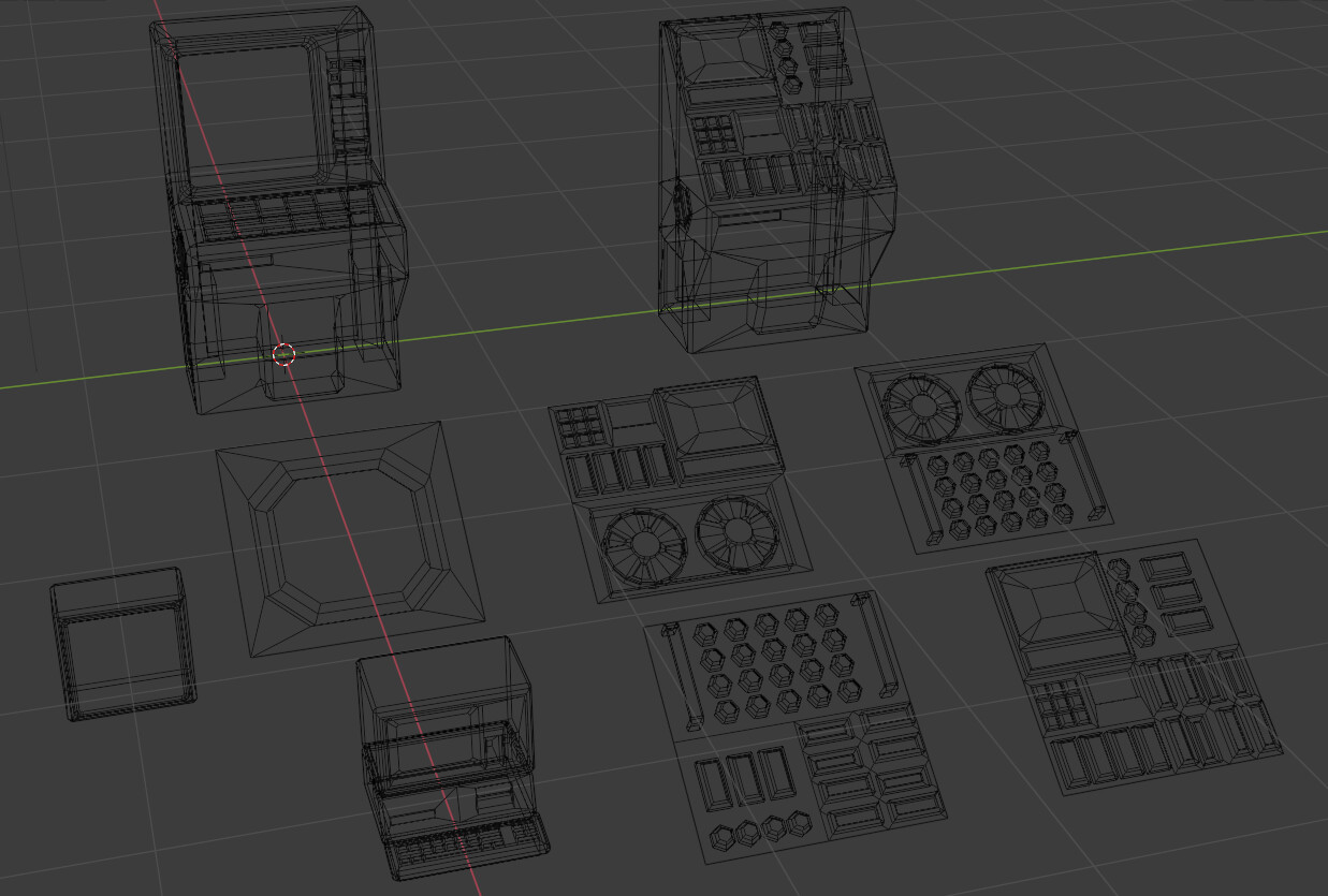 ArtStation - Low Poly Retro Computers | Game Assets