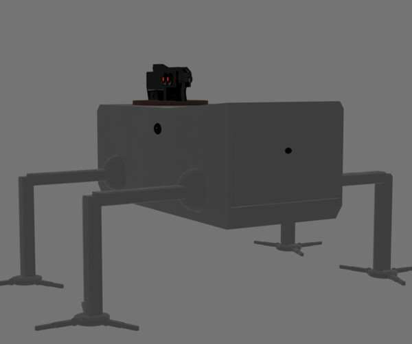 ArtStation - Walking robot 3D model | Resources