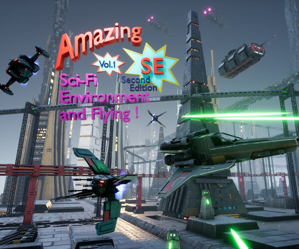 ArtStation - Amazing Sci-Fi Environment and Flying UE4 | Game Assets