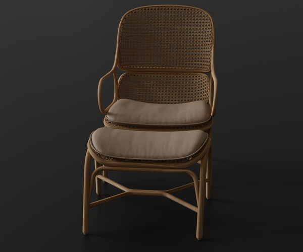 ArtStation - Expormim Frames Armchair with ottoman | Resources
